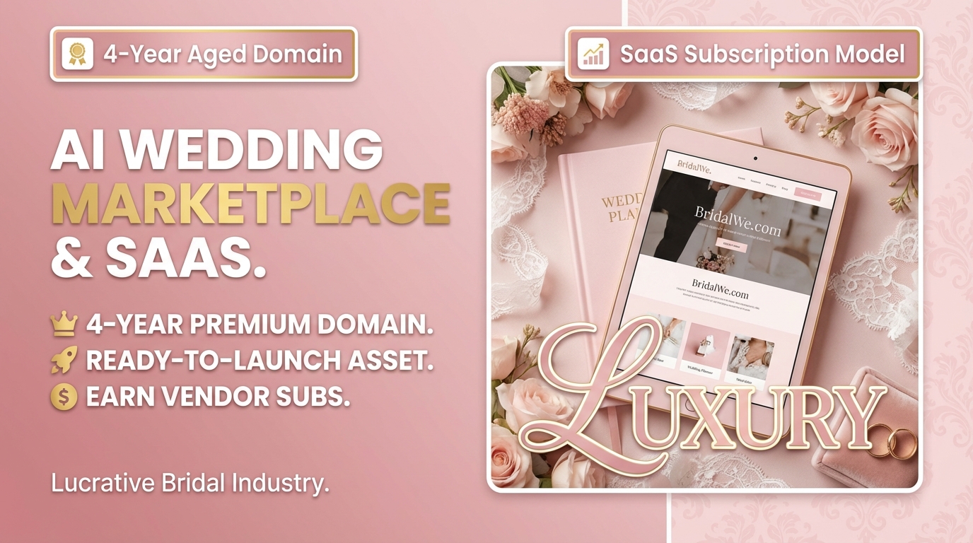 SaaS & Marketplace | AI Wedding Vendor Platform (BridalWe.com) — SaaS ...